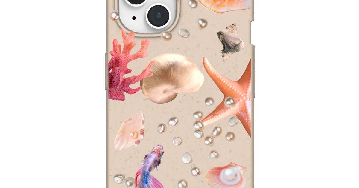 Seashell Aqua Dreams iPhone 15 Case – Pela Case