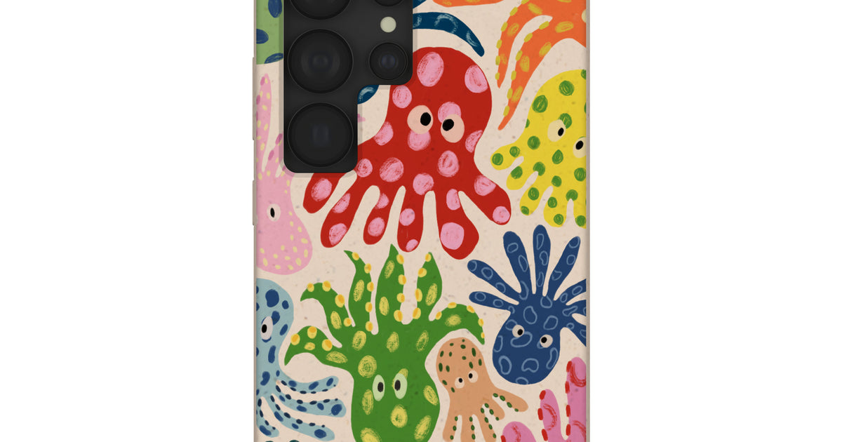 Seashell Octopi Samsung Galaxy S25 Ultra Case – Pela Case