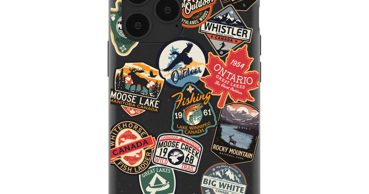 Black Canadian Stickers iPhone 11 Pro Case – Pela Case