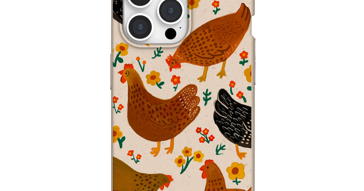 Seashell Chicken Garden iPhone 15 Pro Max Case – Pela Case