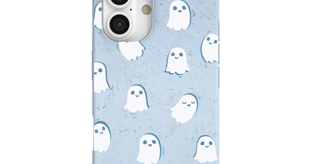Powder Blue Ghostly iPhone 16 Case – Pela Case