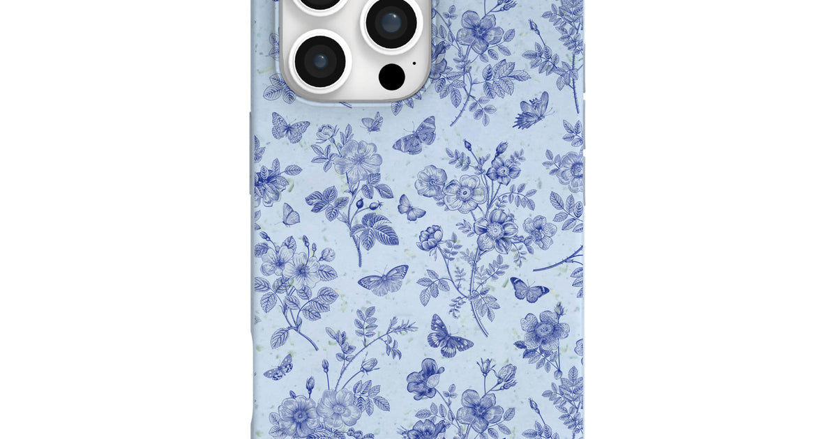 Powder Blue Porcelain iPhone 16 Pro Max Case – Pela Case