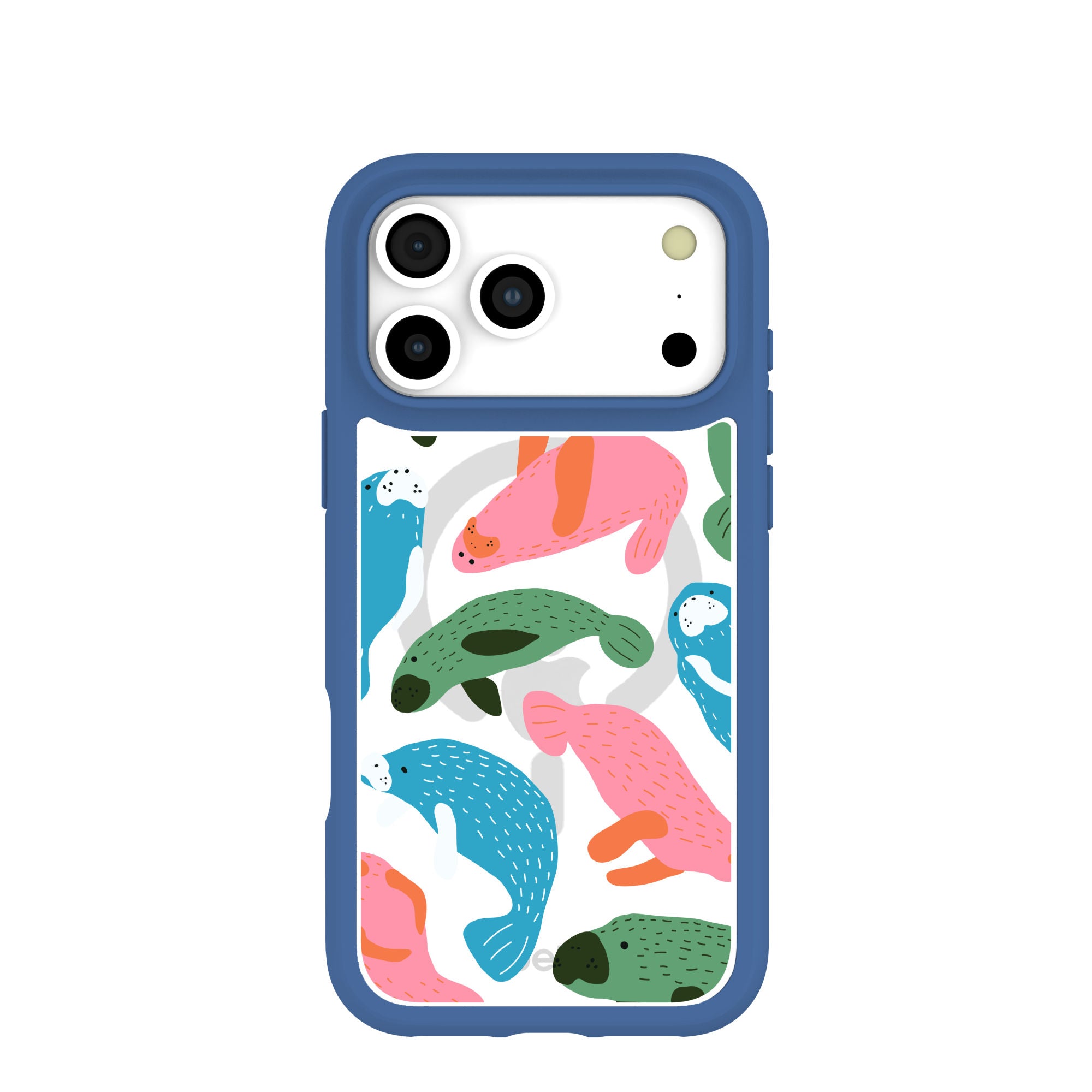 Clear Sea Cows iPhone 17 Pro Max Case With True Blue Ridge (MagSafe in ...