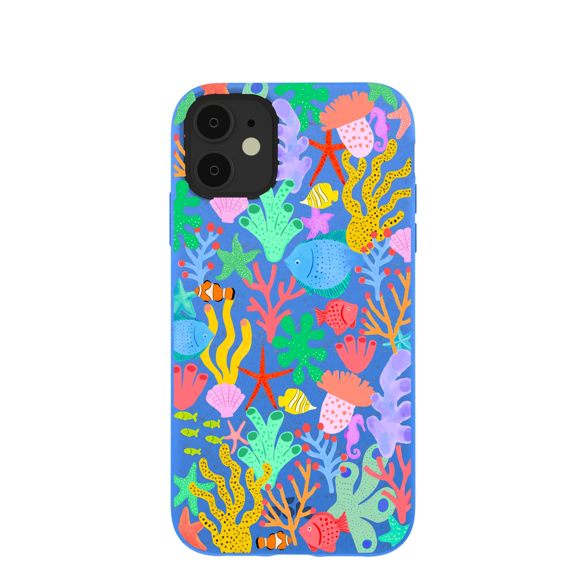 Electric Blue Underwater Blooms iPhone 11 Case – Pela Case