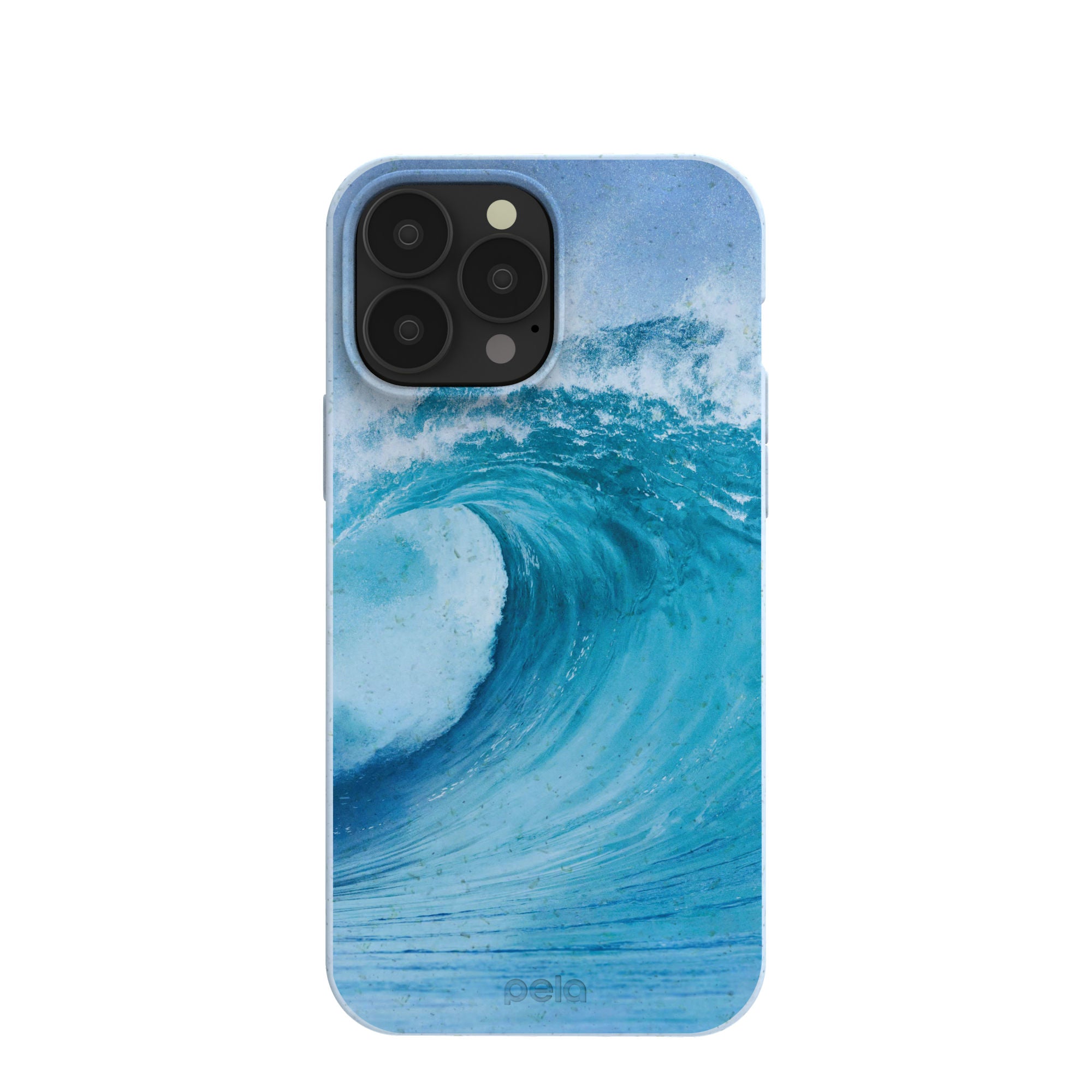 Powder Blue Big Wave iPhone 13 Pro Max Case – Pela Case