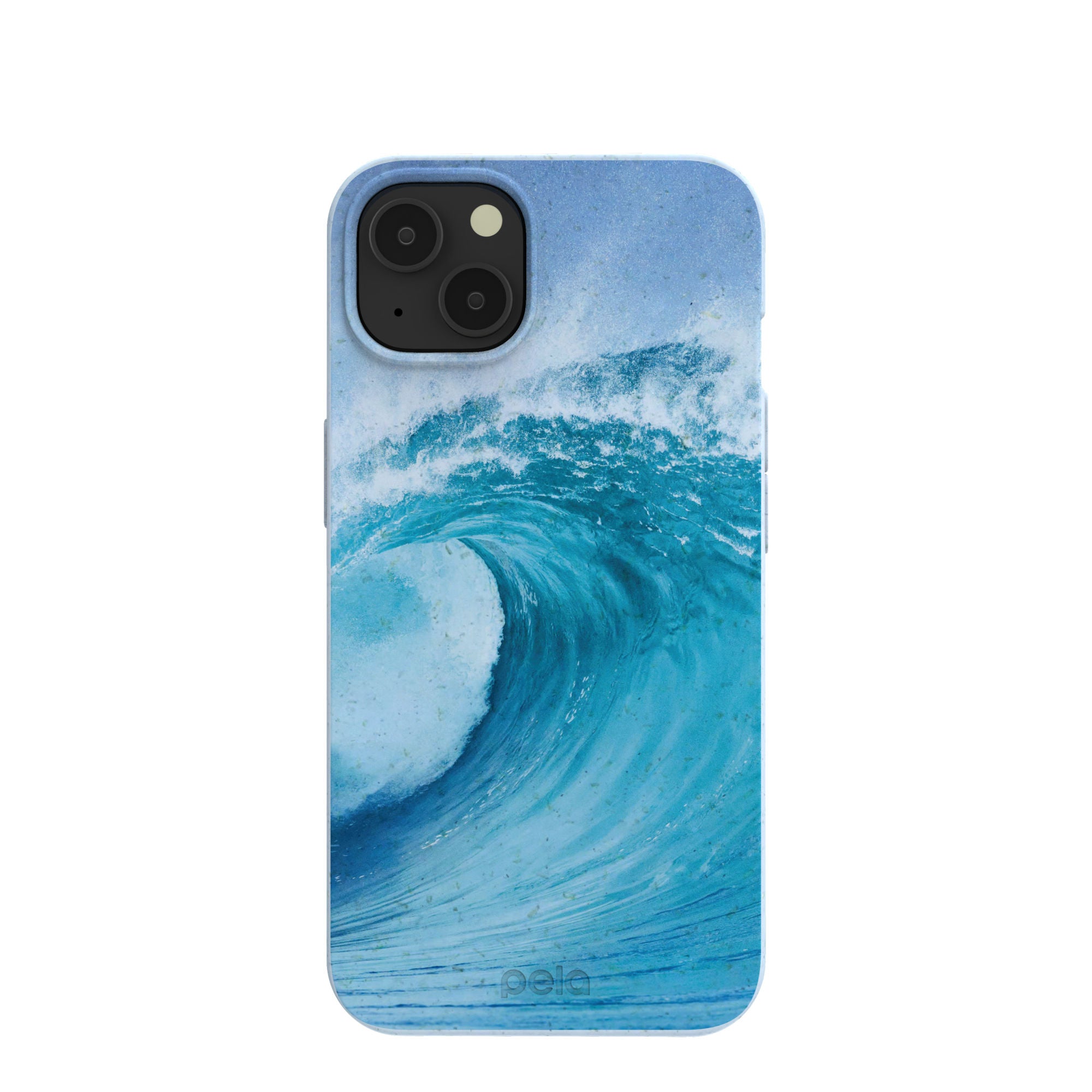 Powder Blue Big Wave iPhone 13 Case – Pela Case