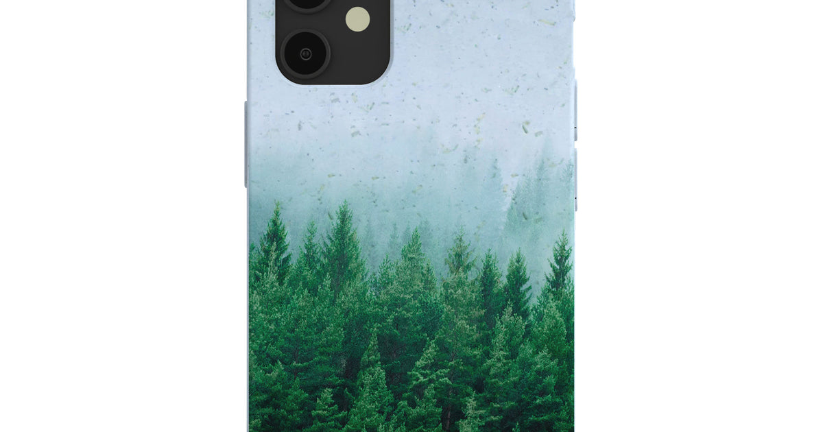 Powder Blue Forest Mist iPhone 12 Mini Case – Pela Case