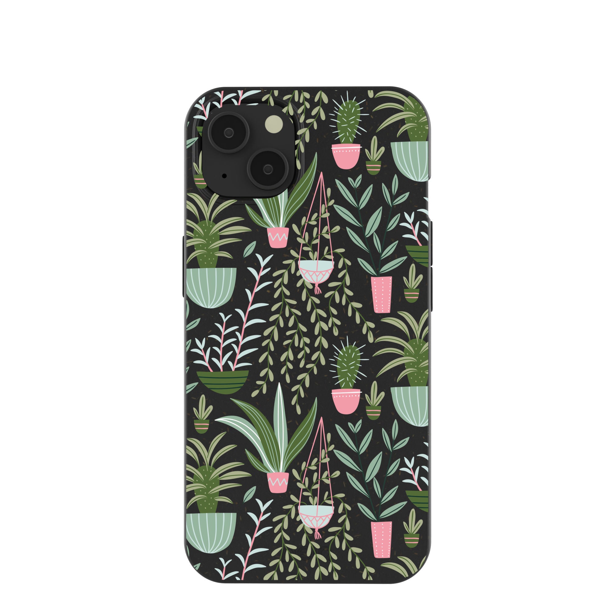 Black Indoor Garden iPhone 13 Case – Pela Case