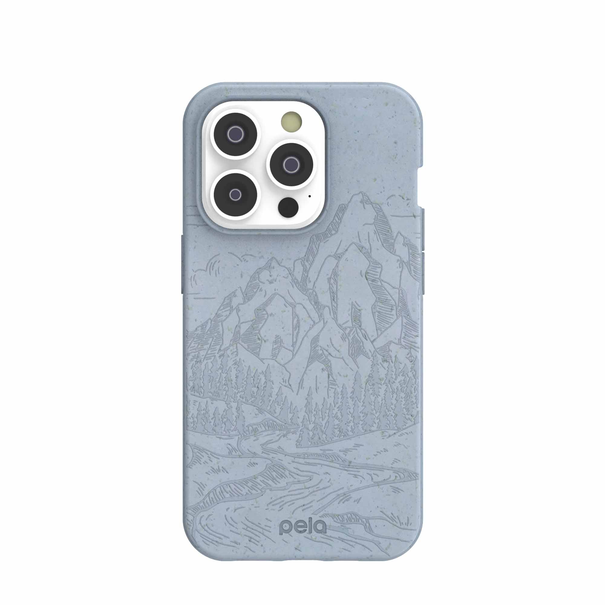 Powder Blue Rockies iPhone 14 Pro Case – Pela Case