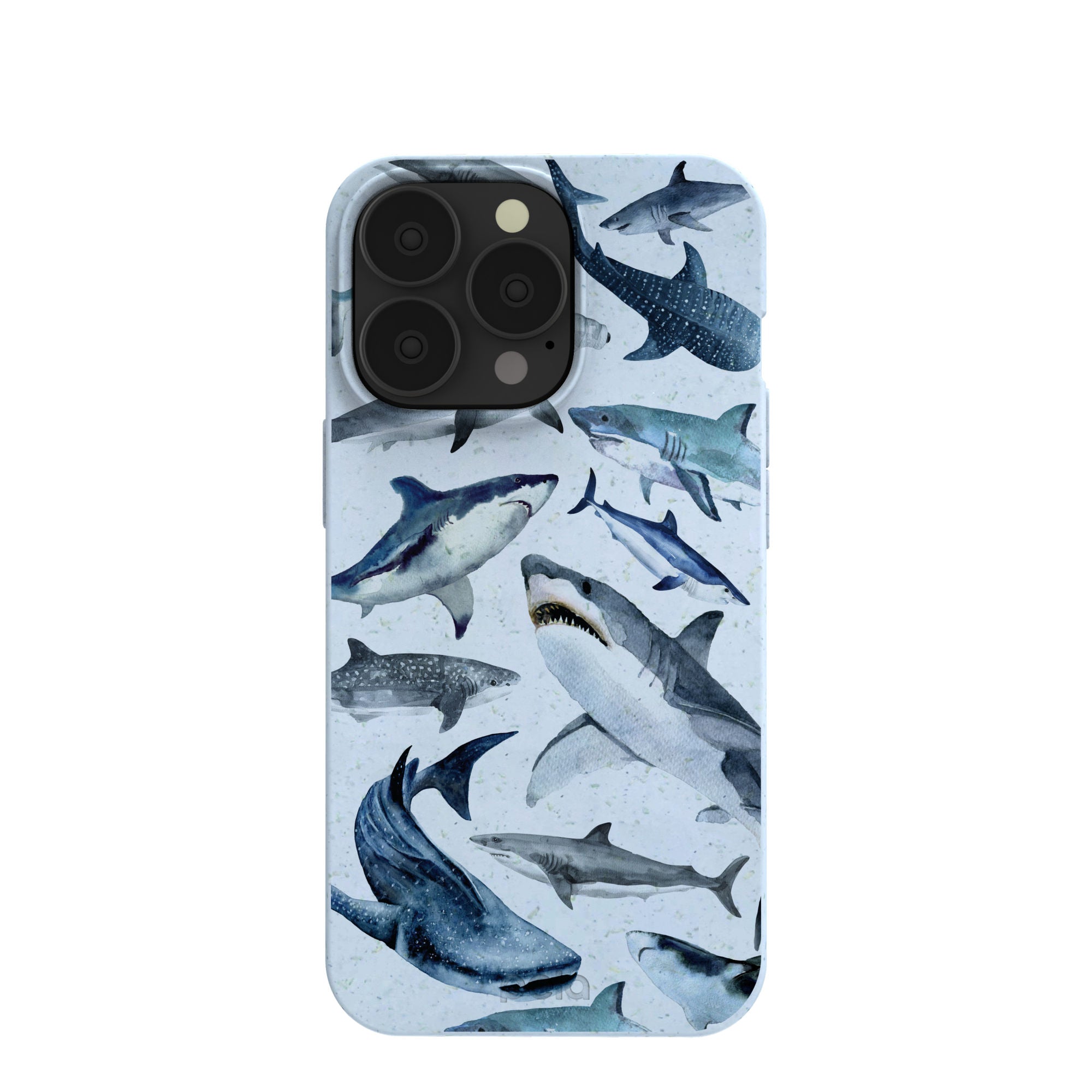 Powder Blue Sharks iPhone 13 Pro Case – Pela Case