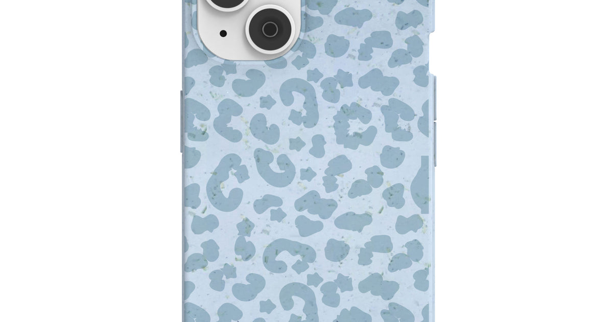 Powder Blue Sky Leopard iPhone 14/16e Case – Pela Case