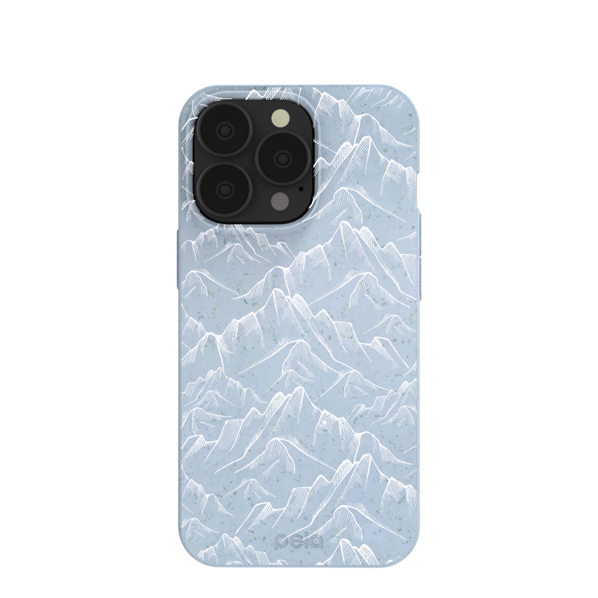 Powder Blue Snowy Mountains iPhone 13 Pro Case – Pela Case