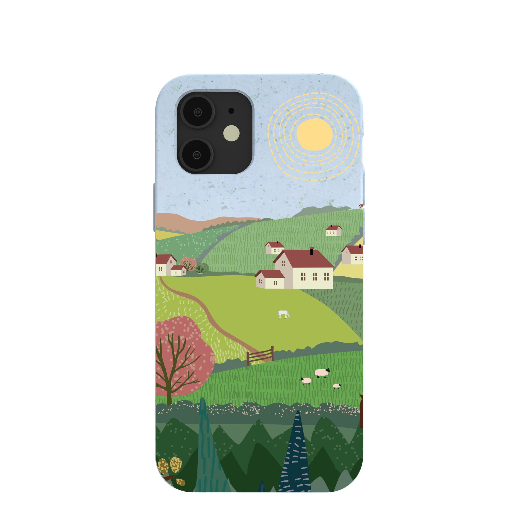 Powder Blue Sunny Countryside iPhone 12/ iPhone 12 Pro Case – Pela Case